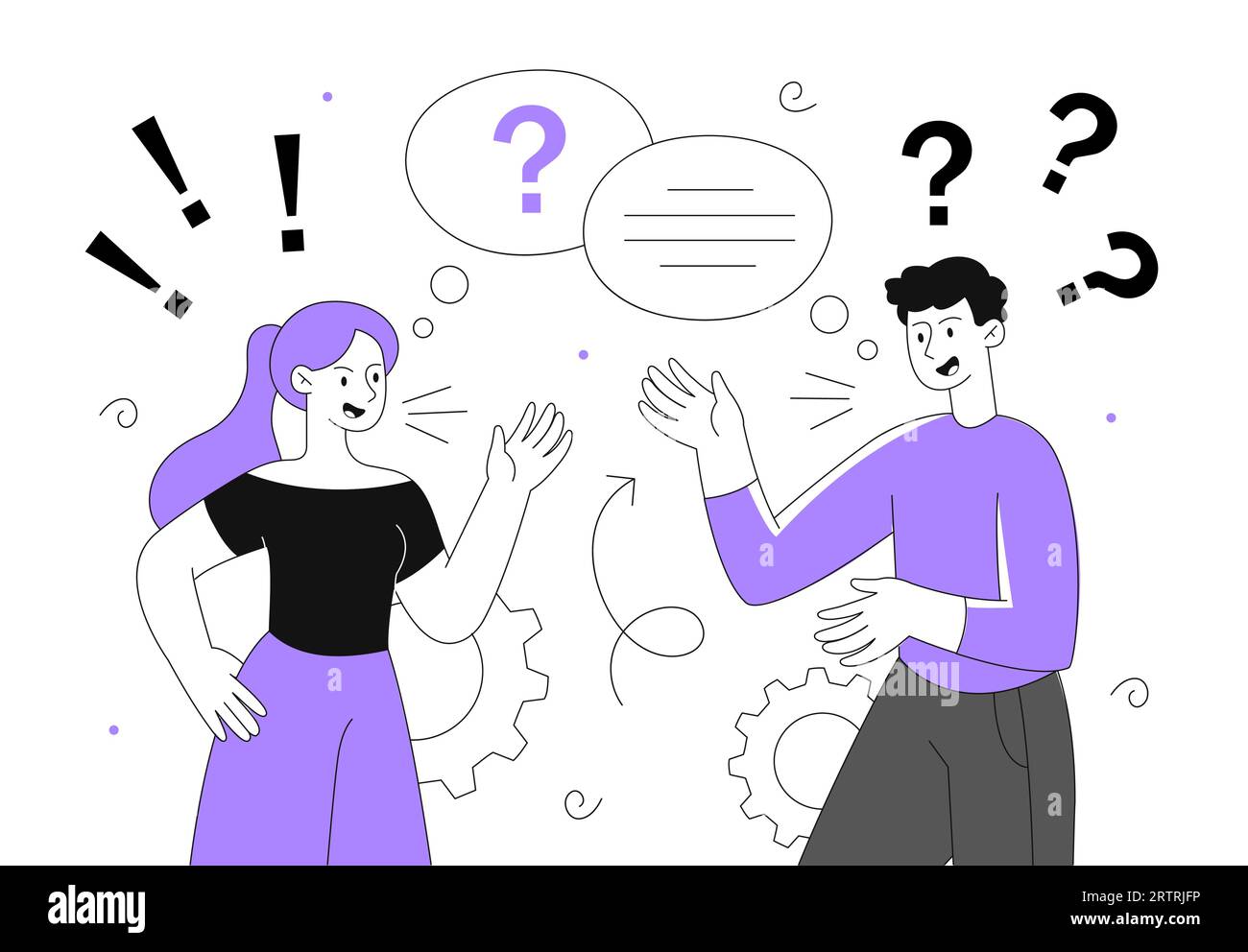 Communication breakdown Stock Vector Images - Alamy