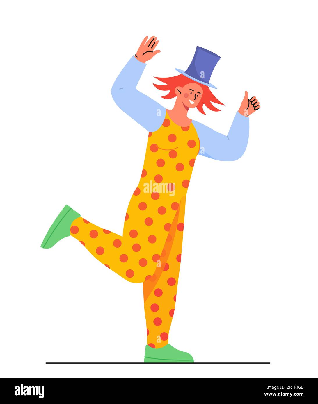 Clown in colorful clothes vector concept Stock Vector Image & Art - Alamy