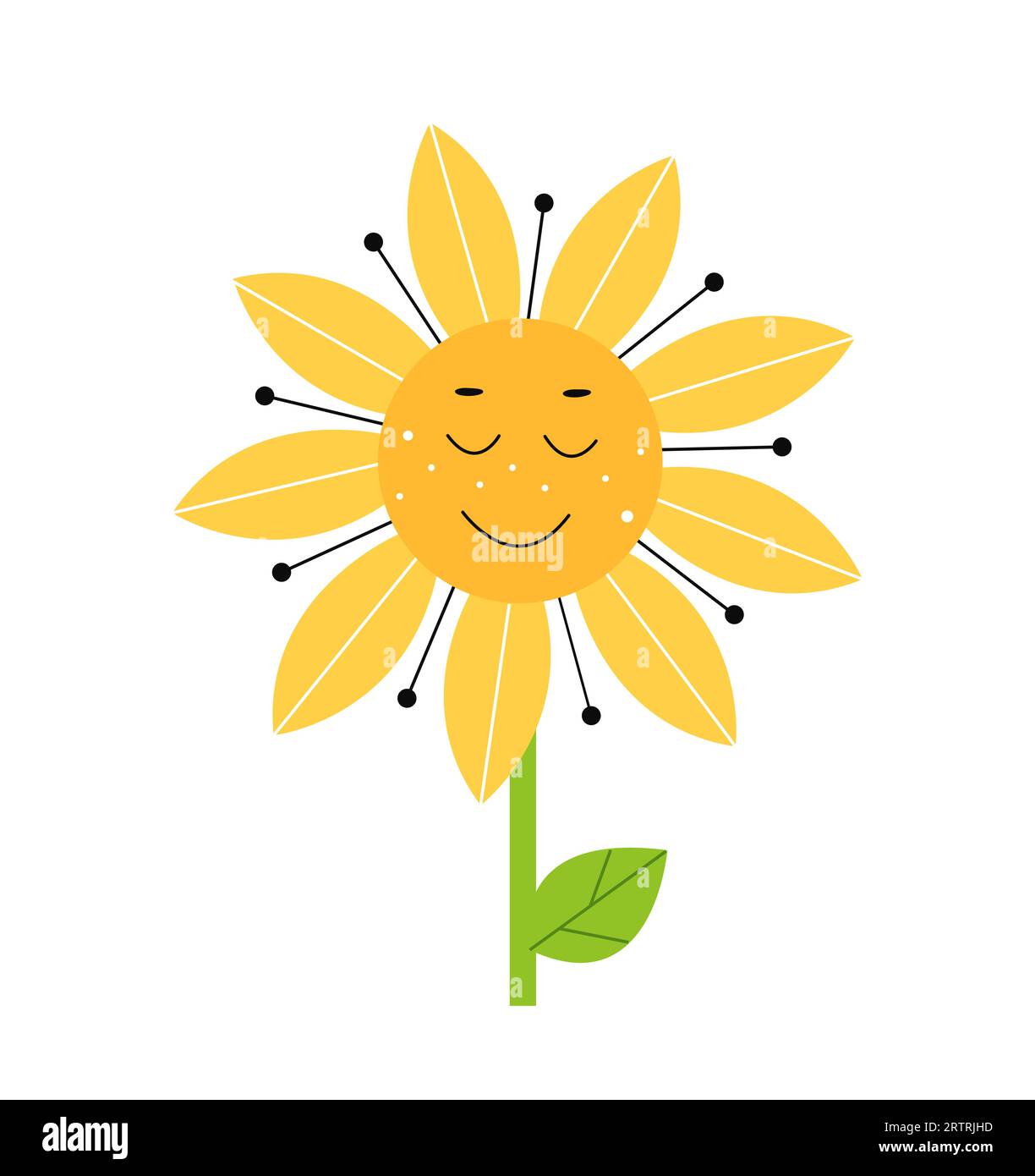 Emoticon flower vector concept Stock Vector Image & Art - Alamy