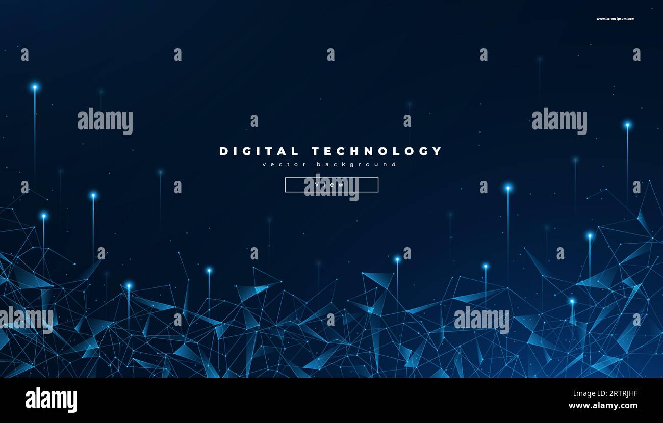Digital technology vector banner Stock Vector Image & Art - Alamy