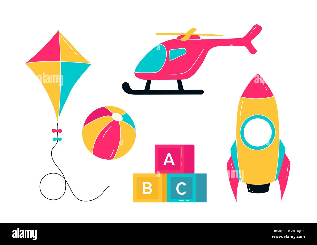 Set of childs toys vector concept Stock Vector Image & Art - Alamy