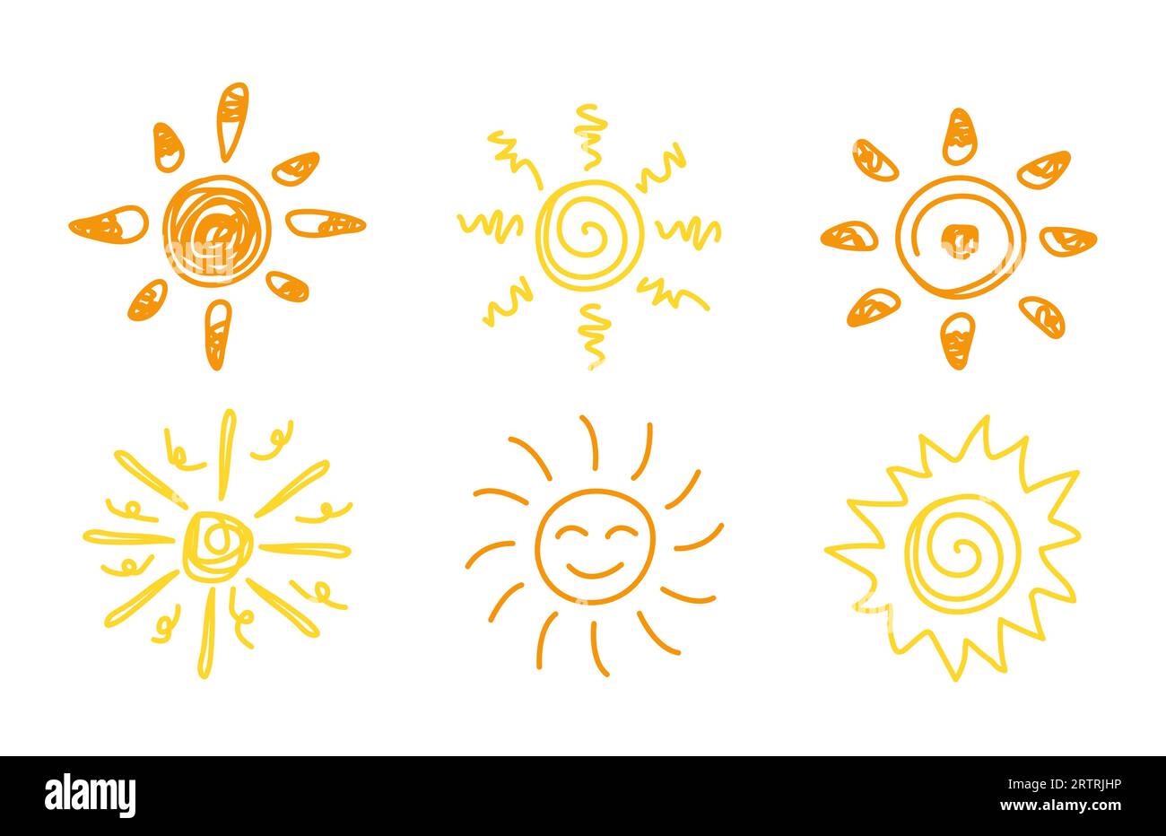 Set of doodle sun vector concept Stock Vector Image & Art - Alamy