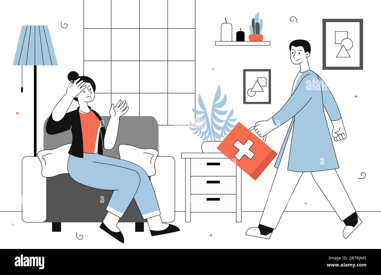 Visit old people Cut Out Stock Images & Pictures - Alamy