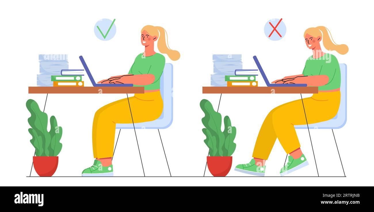Right and wrong posture vector comparsion Stock Vector Image & Art - Alamy Right and wrong posture vector comparsion Stock Vector Image & Art - Alamy