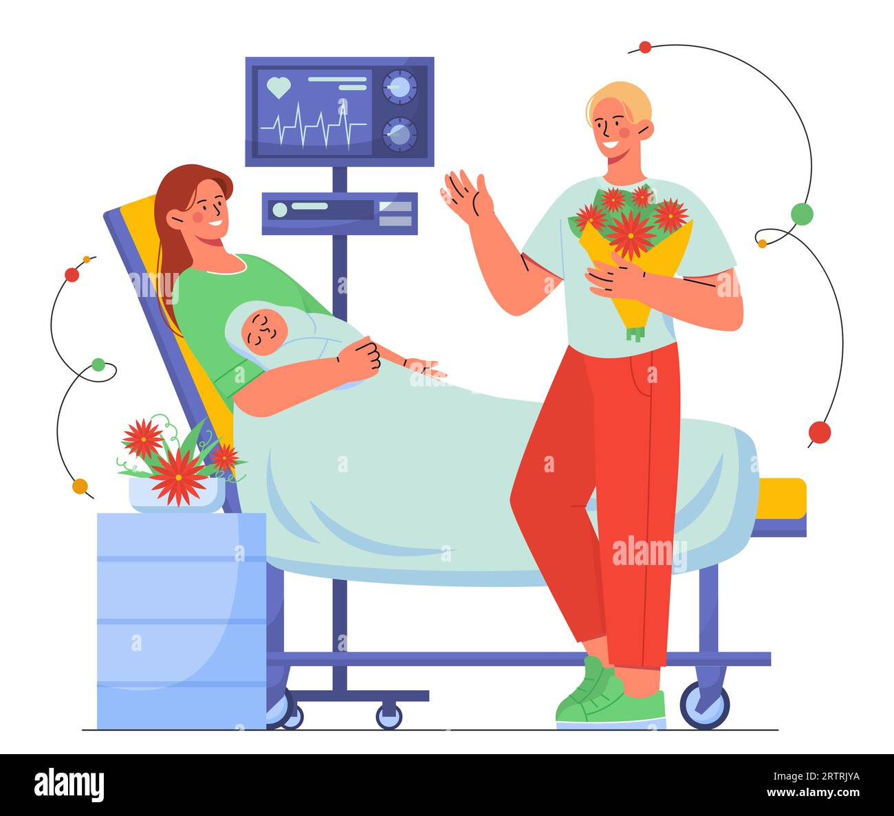 Mother after childbirth vector concept Stock Vector Image & Art - Alamy