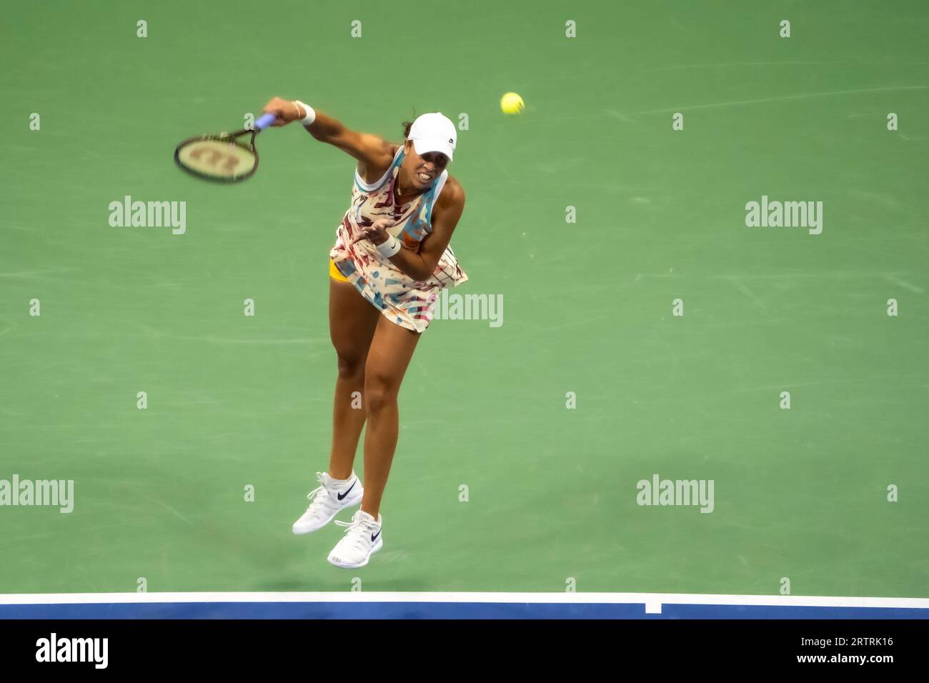Madison Keys (USA) competing in the Women's Singles Semi-finals at the ...
