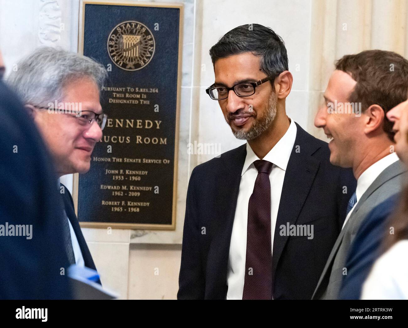 From left to right: Jensen Huang, Chief Executive Officer, NVIDIA ...