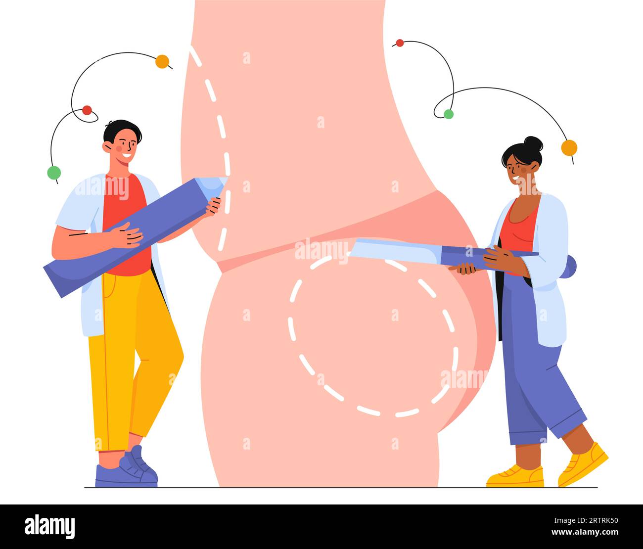 Plastic surgeons with body vector concept Stock Vector Image & Art - Alamy