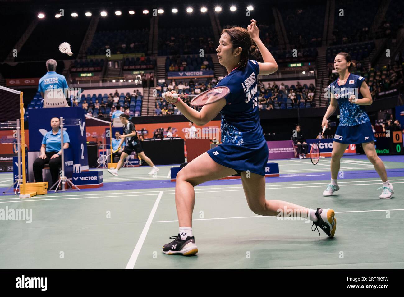 Hong Kong, China. 14th Sep, 2023. Rena Miyaura, Ayak Sakuramoto of Japan play during the Women's ...