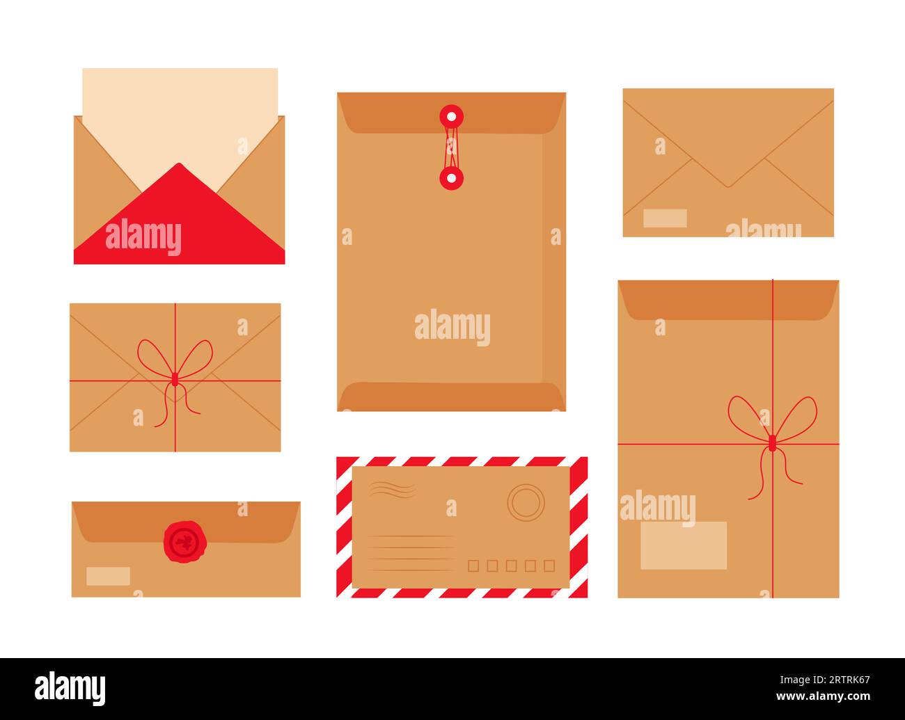 Set of envelopes vector concept Stock Vector Image & Art - Alamy