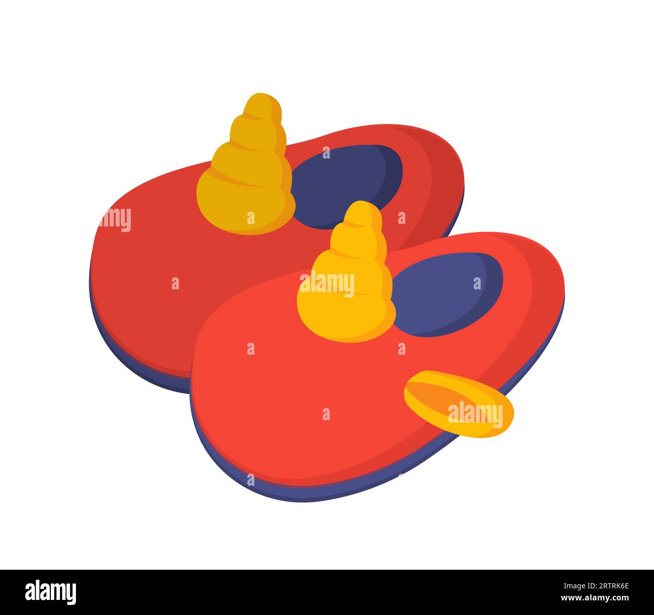 Two cozy slippers vector concept Stock Vector Image & Art - Alamy