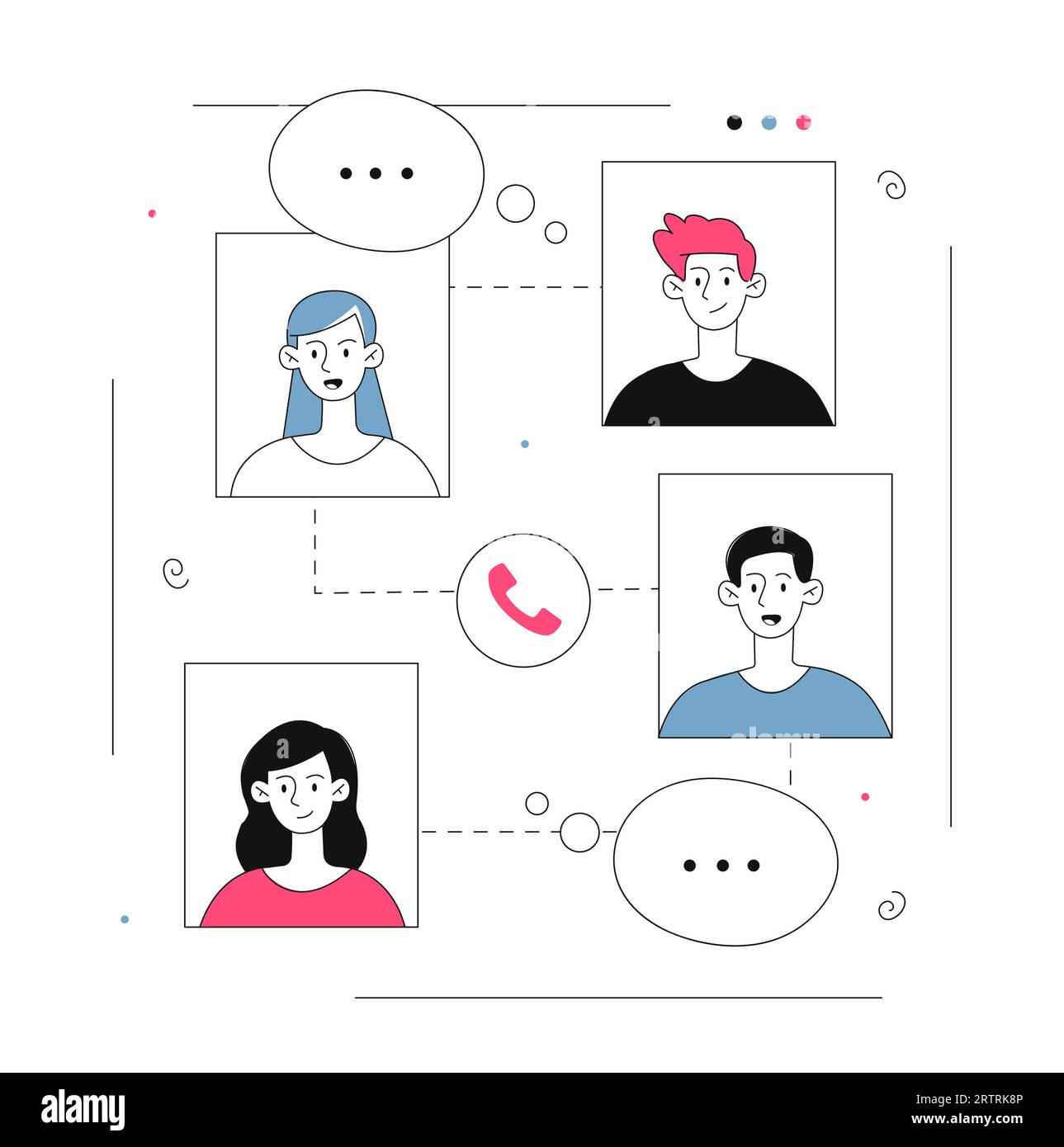 Videoconference meeting remote work distance Cut Out Stock Images ...