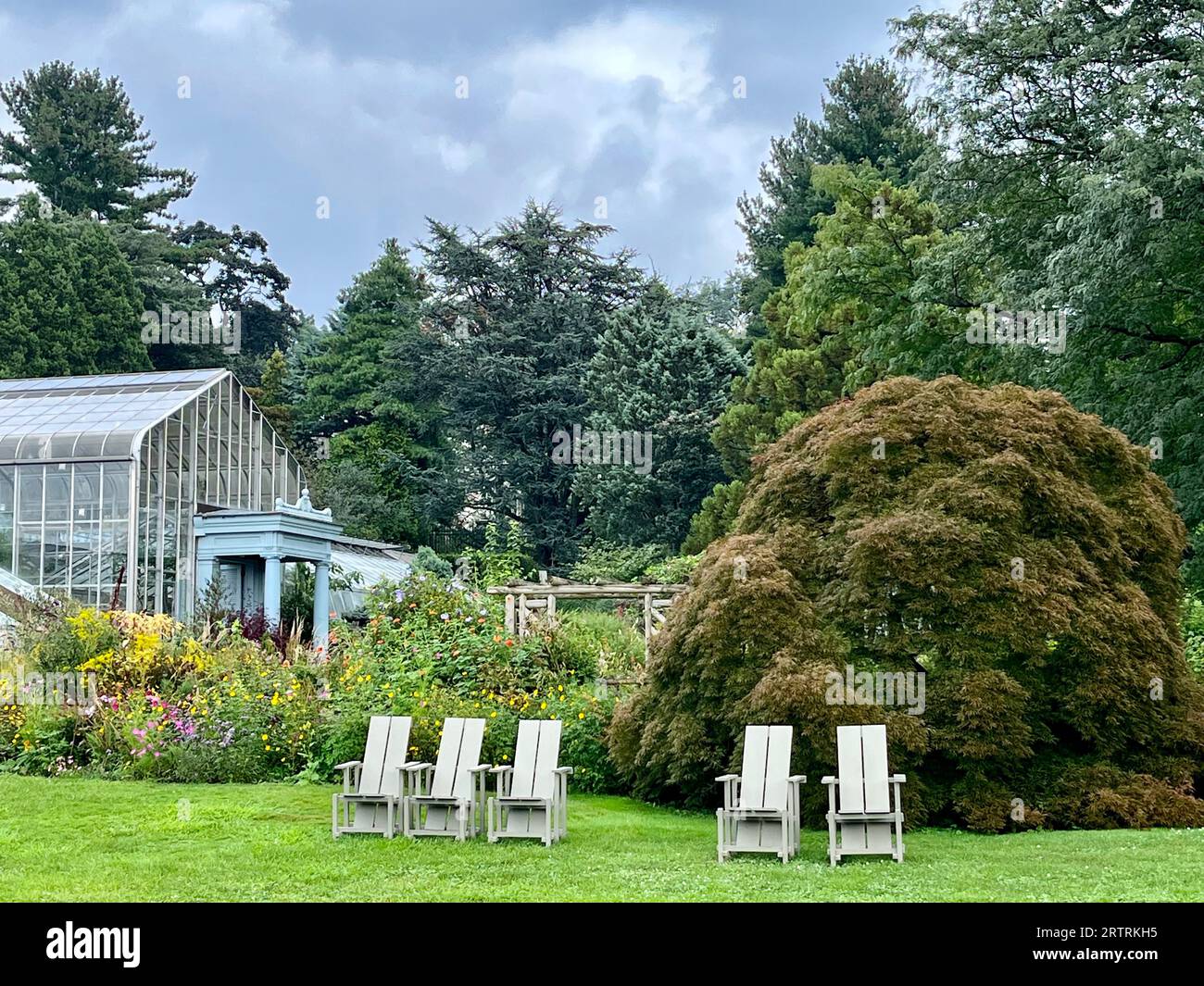 Grounds at the Wave Hill Public Garden and Cultural Center, Riverdale ...