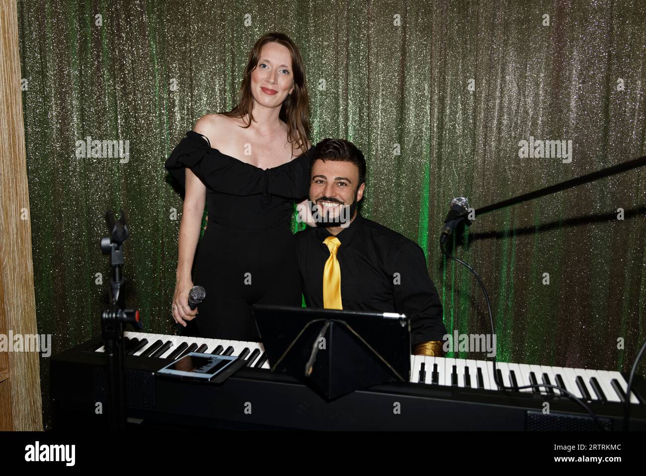 Paris, France. 14th Sept, 2023. Singer Sara Lilliu and musician Anthony ...