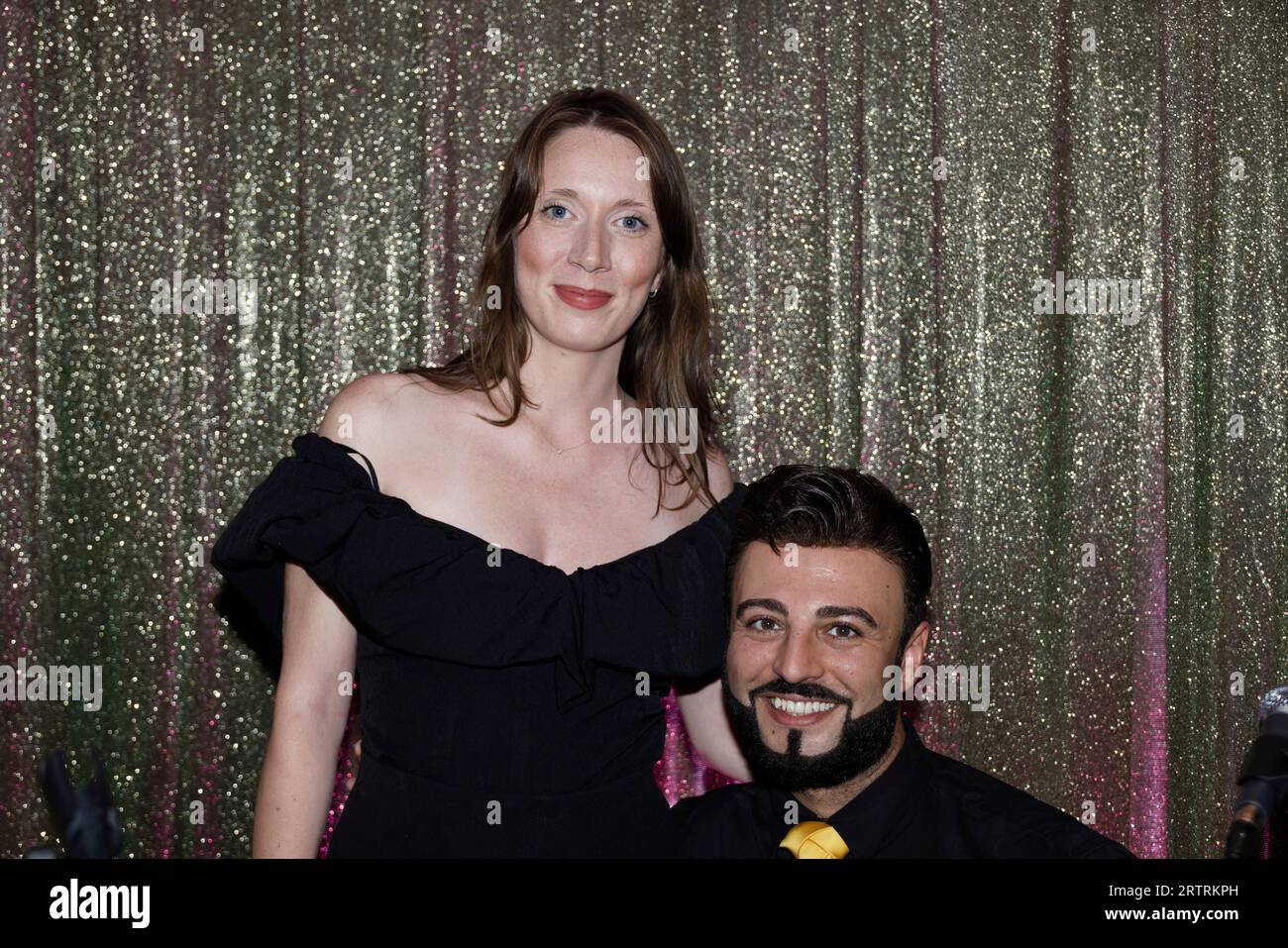 Paris, France. 14th Sept, 2023. Singer Sara Lilliu and musician Anthony ...
