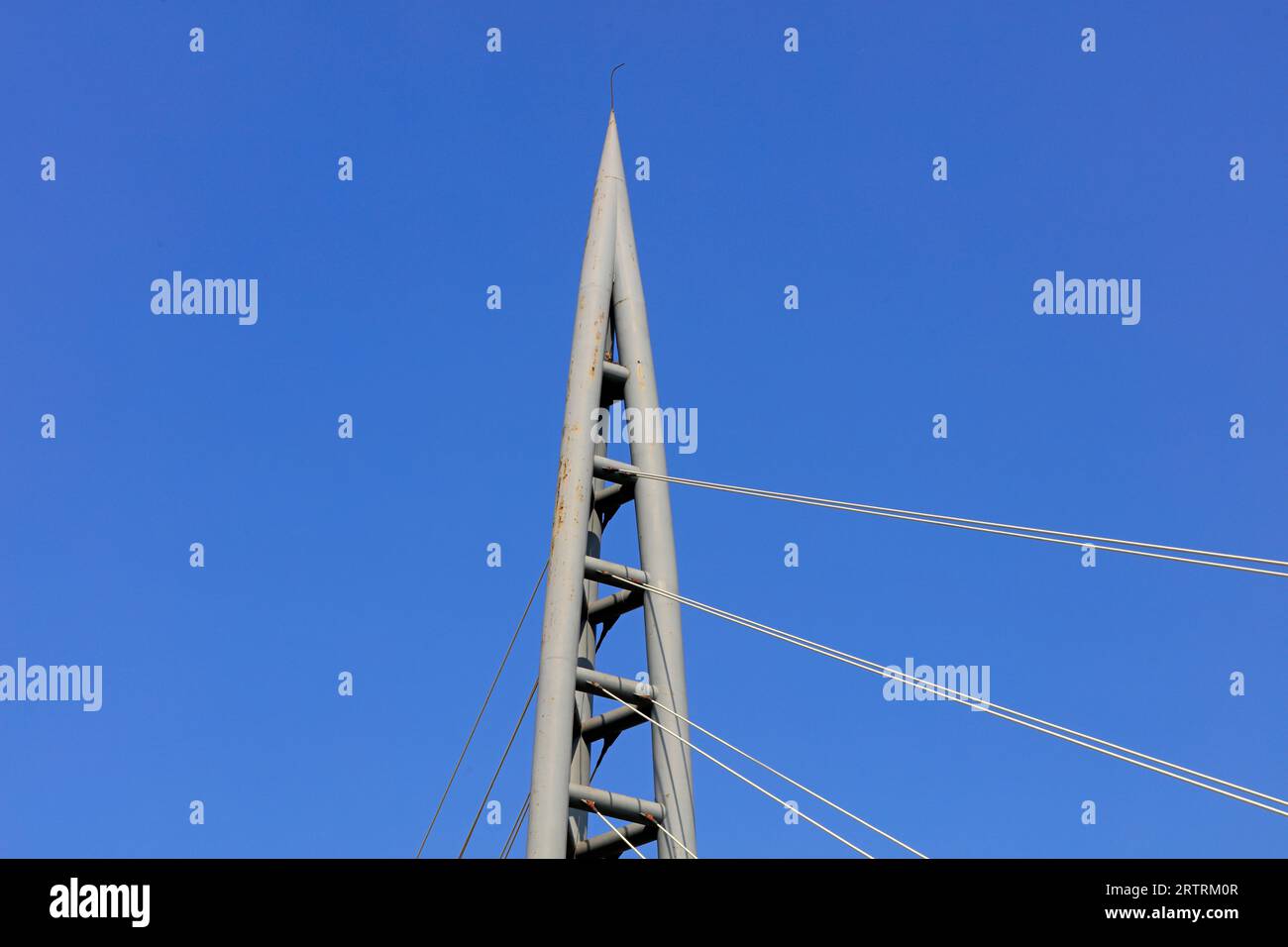 Steel beam and cable-stayed cable Stock Photo - Alamy