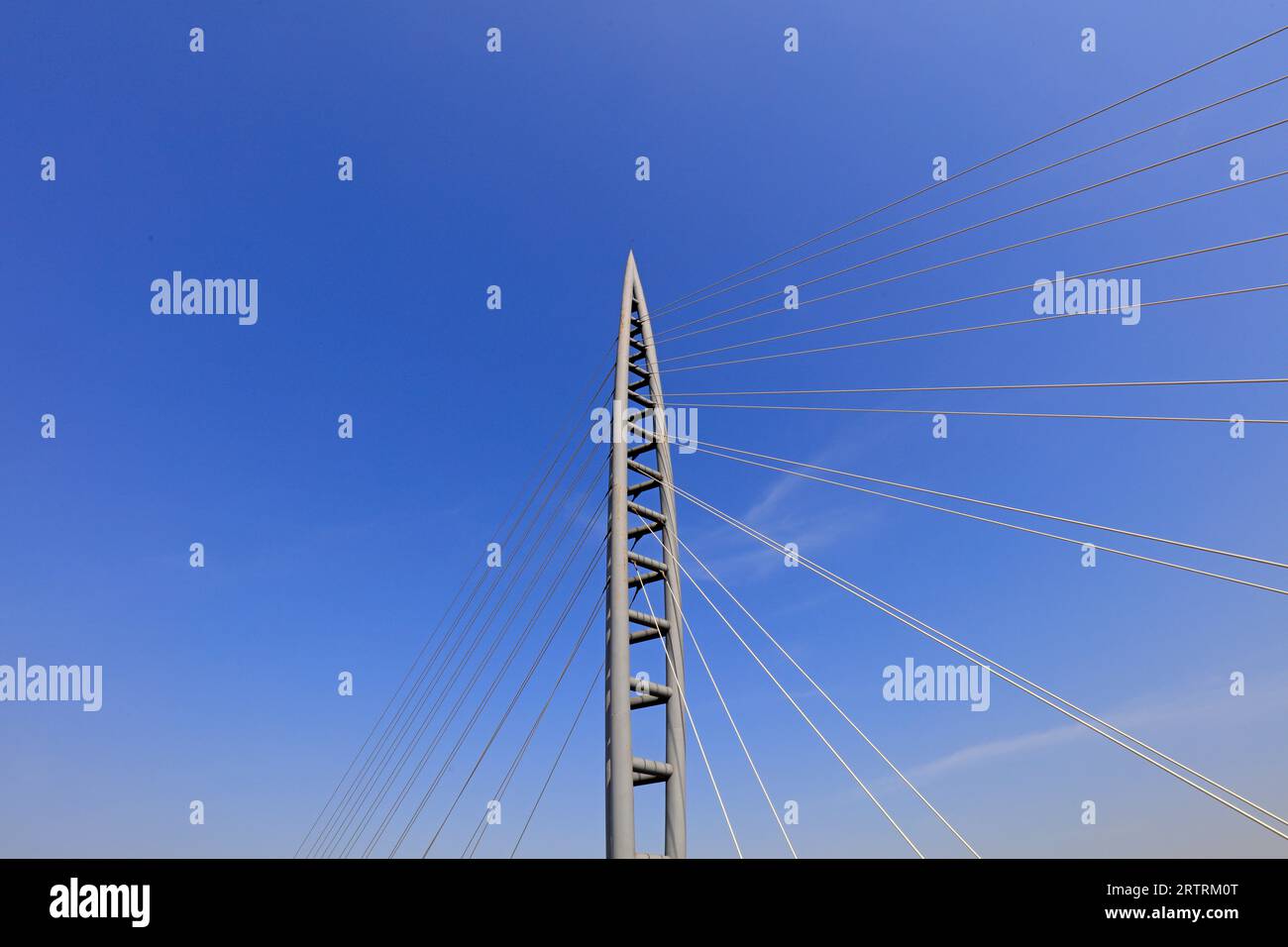 Steel beam and cable-stayed cable Stock Photo - Alamy