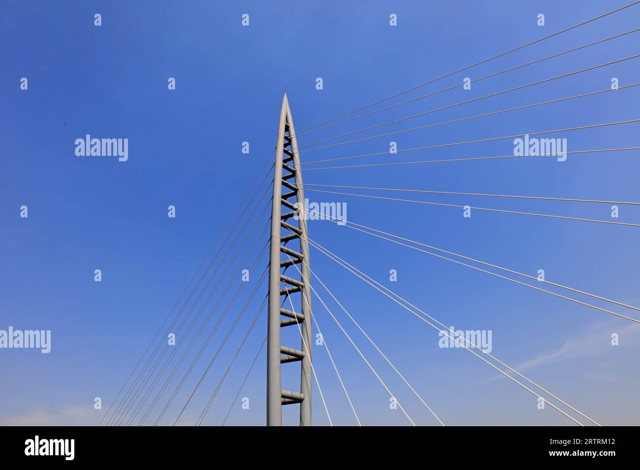 Steel beam and cable-stayed cable Stock Photo - Alamy