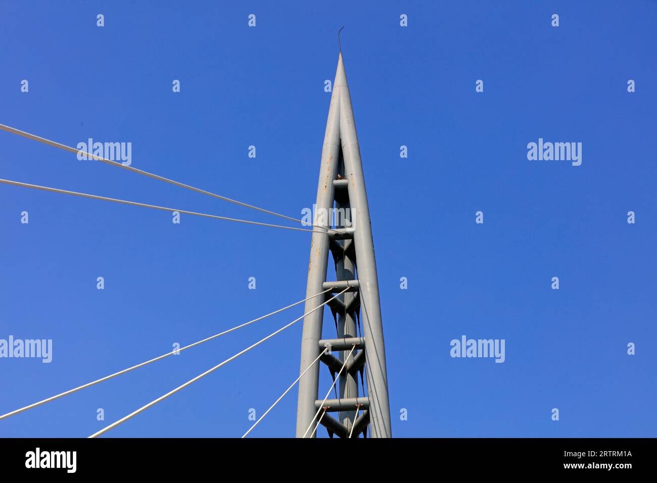 Steel beam and cable-stayed cable Stock Photo - Alamy