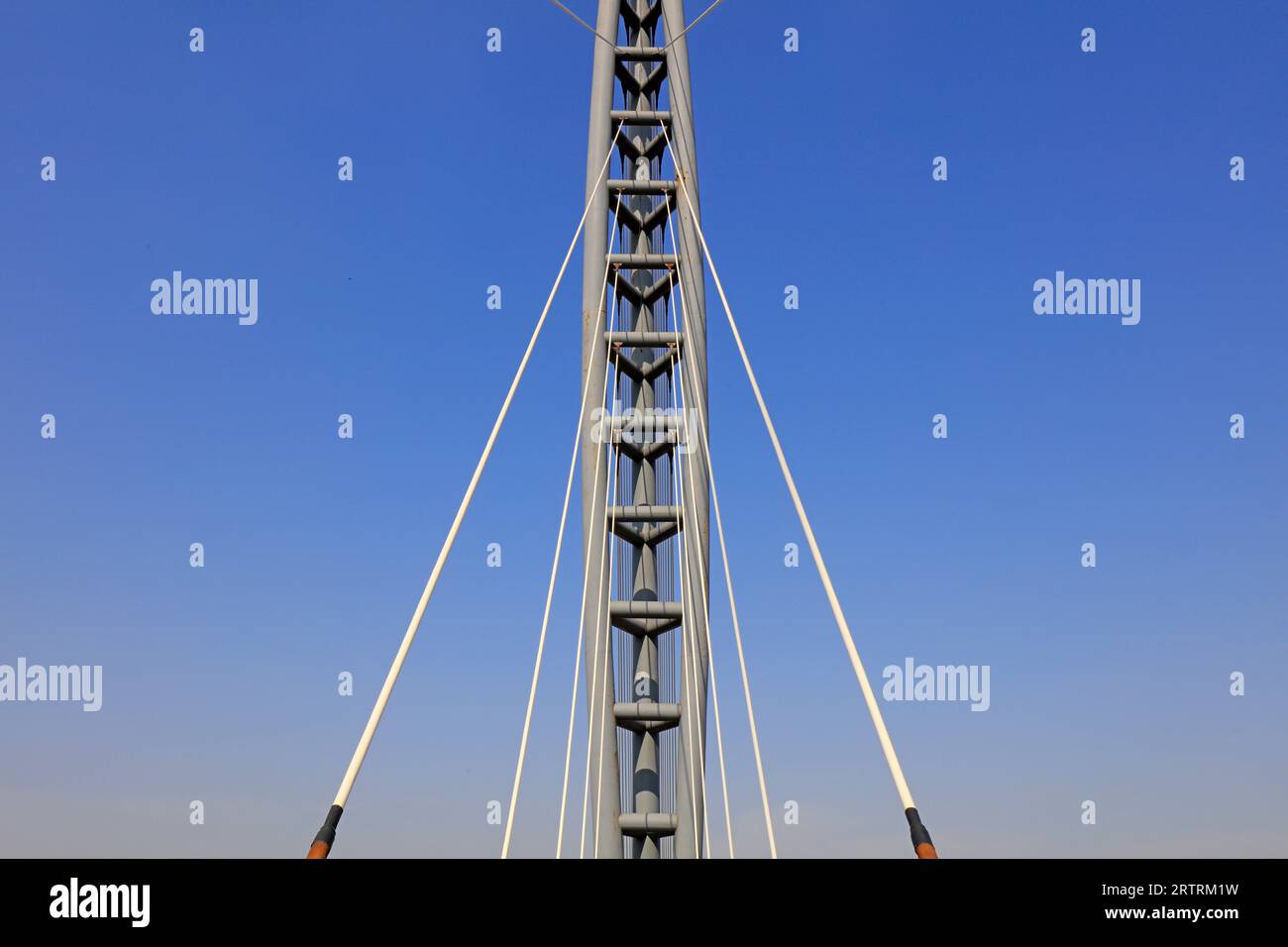 Steel beam and cable-stayed cable Stock Photo - Alamy