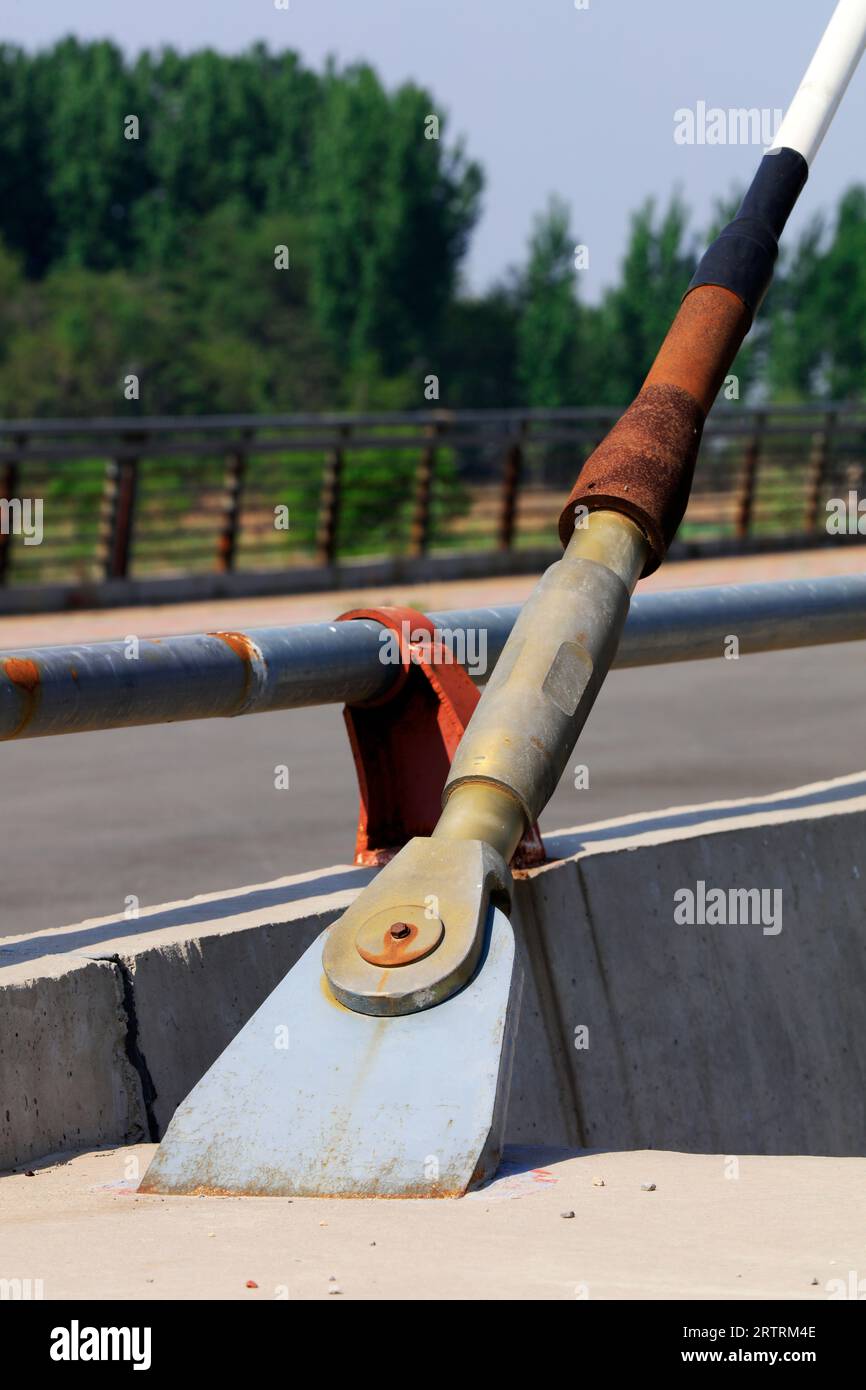 Cable-stayed cable and concrete Stock Photo - Alamy