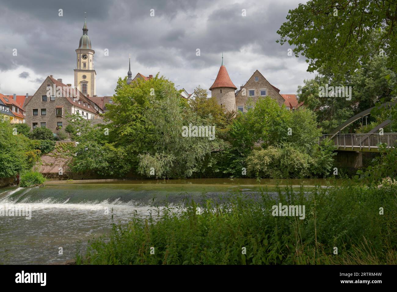 Fish ladder, crailsheim, jagst jagsttal, schwaebisch hall, baden ...