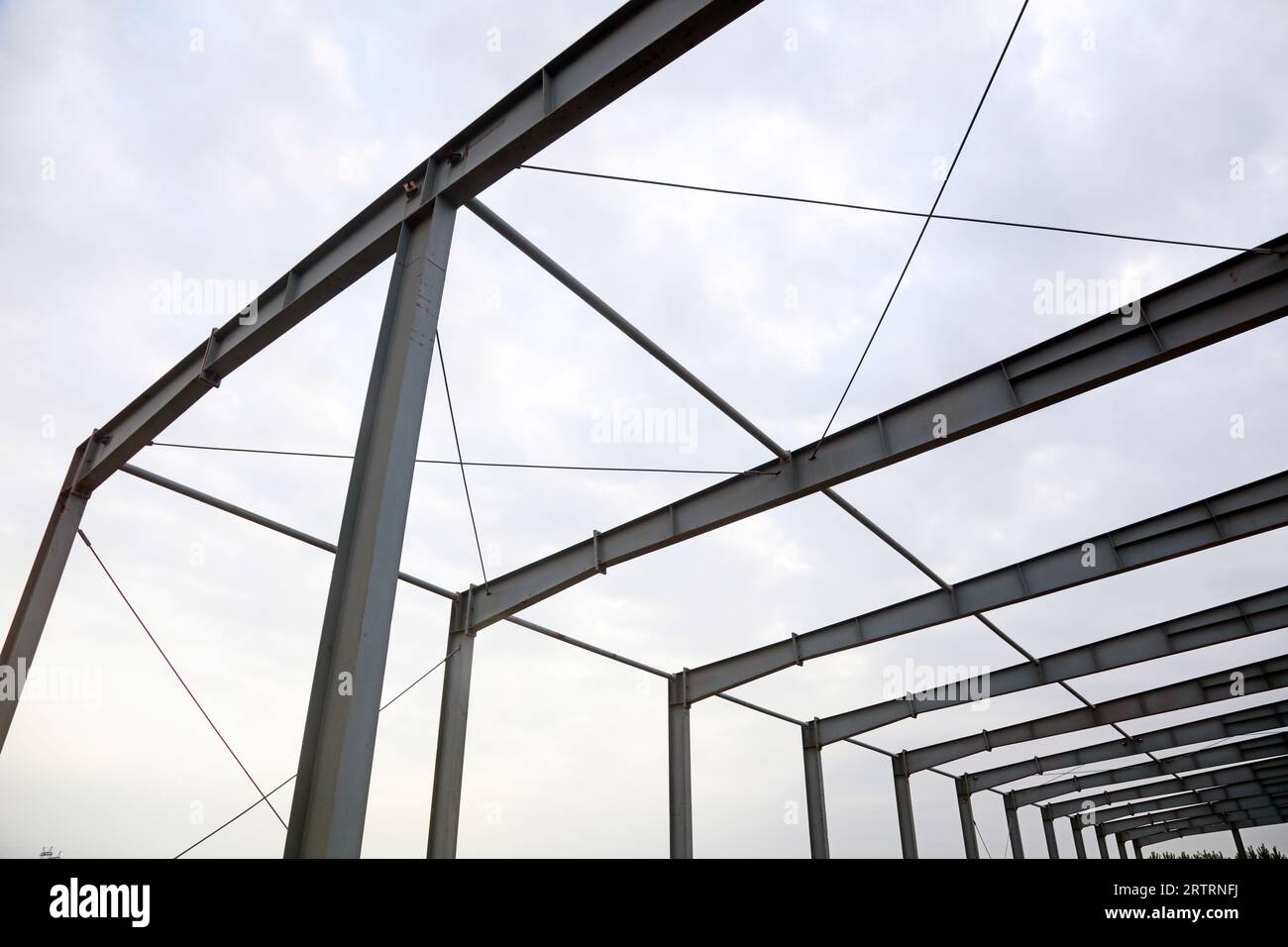 Steel beam frame Stock Photo - Alamy