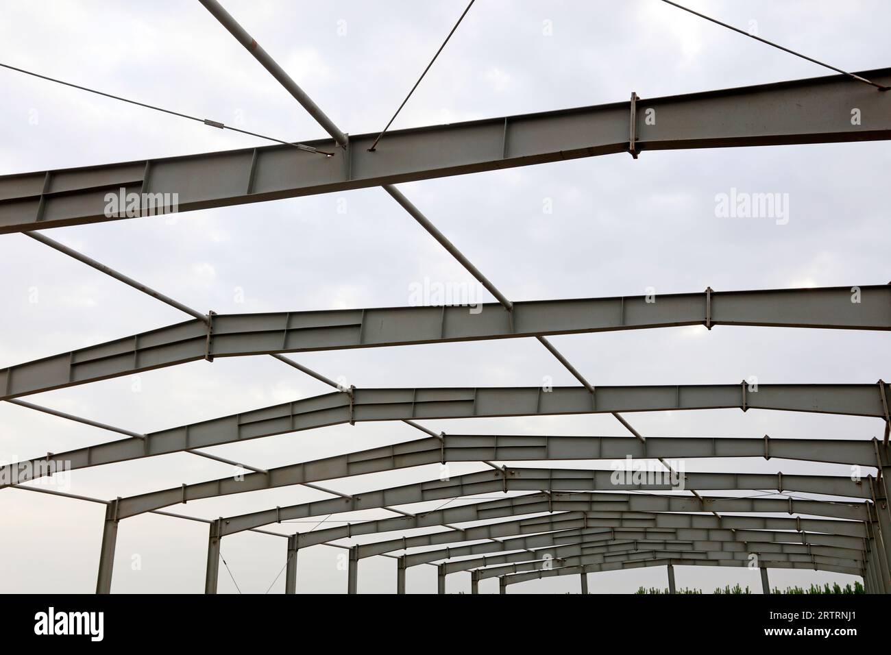 Steel beam frame Stock Photo - Alamy