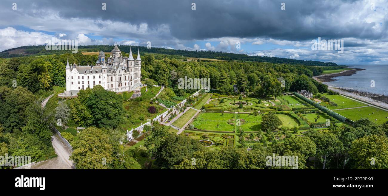 Aerial View Of Dunrobin Castle Dunrobin Castle Historylinks Archive