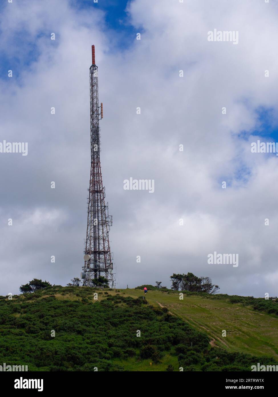 Radio tower top mountain hi-res stock photography and images - Alamy