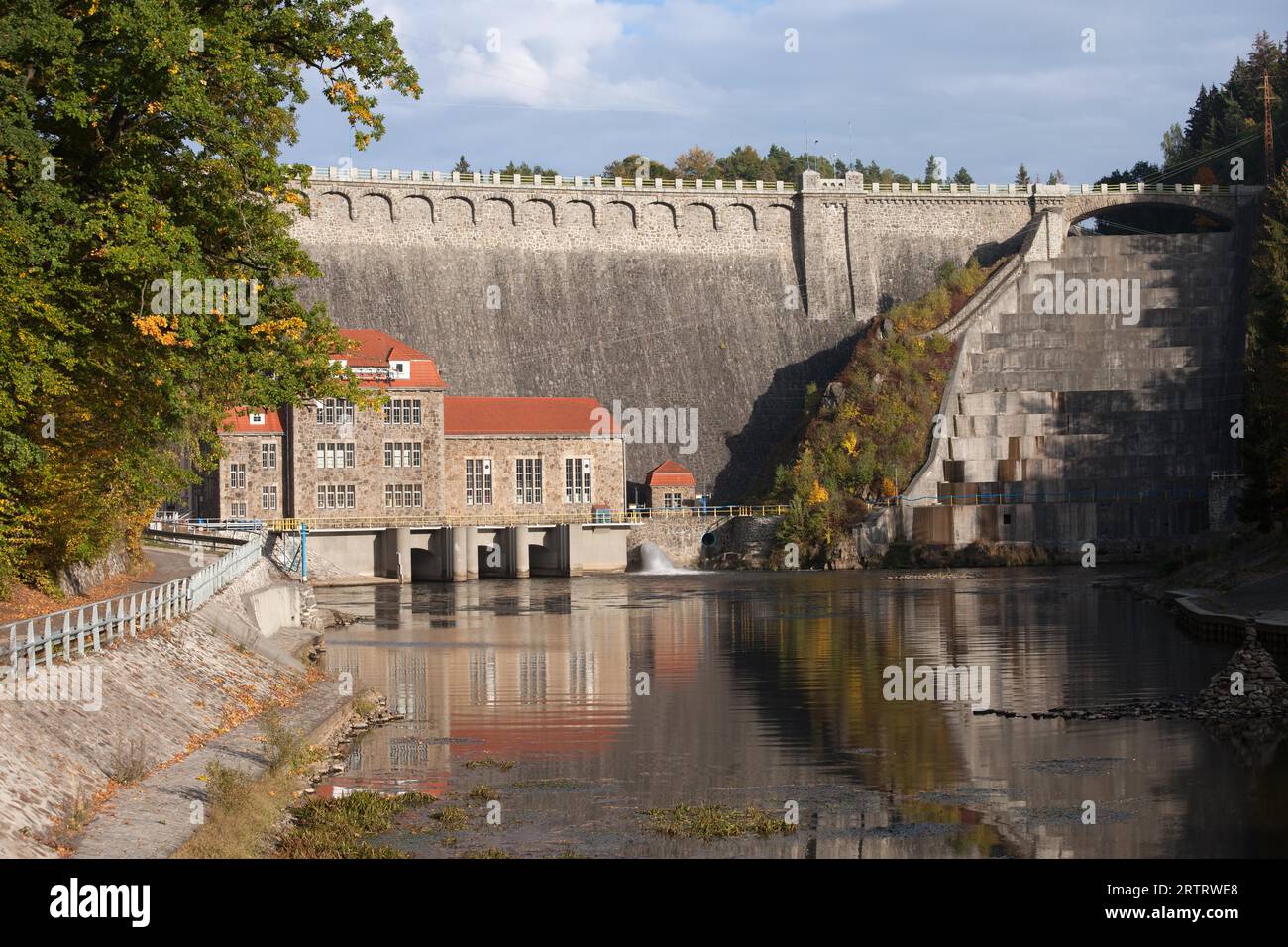 Dam in Pilchowice on Bobr river in Poland Stock Photo - Alamy