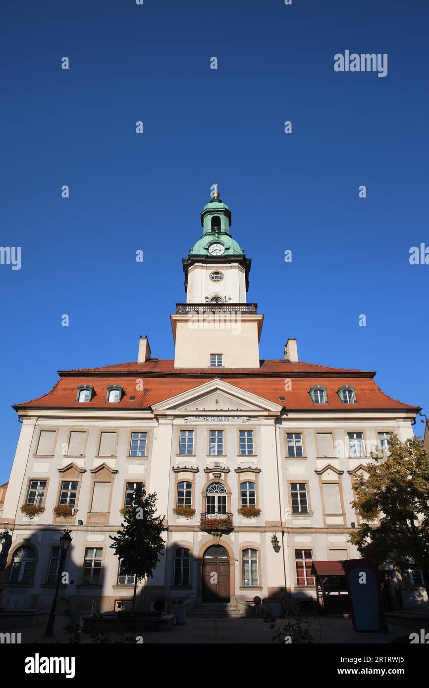 Town Hall building, city landmark in Jelenia Gora, Poland, Classical ...