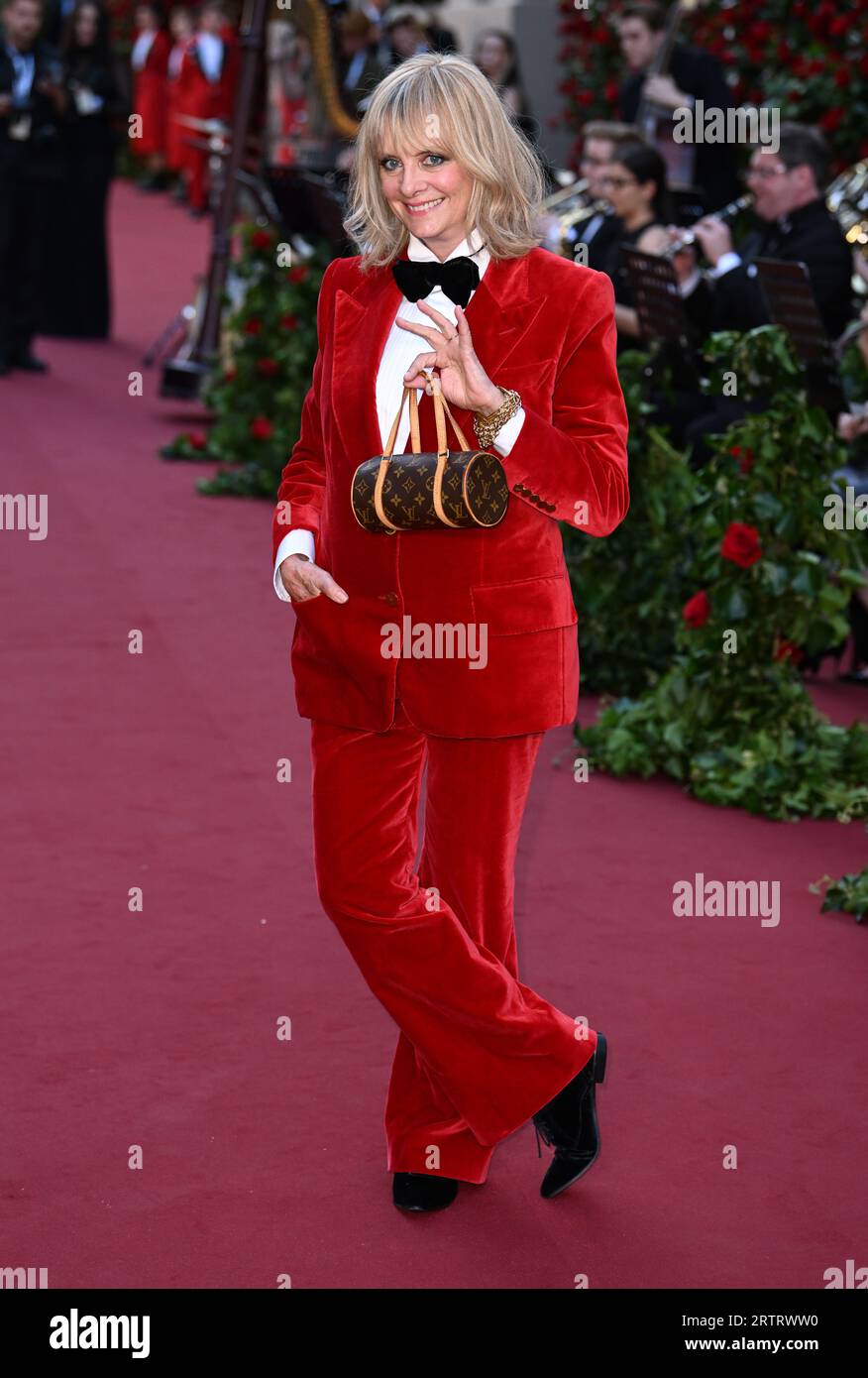 London, UK. September 14th, 2023. Twiggy arriving at the Vogue World: London event at Theatre ...