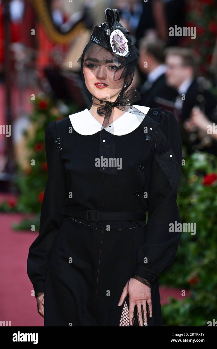 London, UK. September 14th, 2023. Maisie Williams arriving at the Vogue World: London event at ...