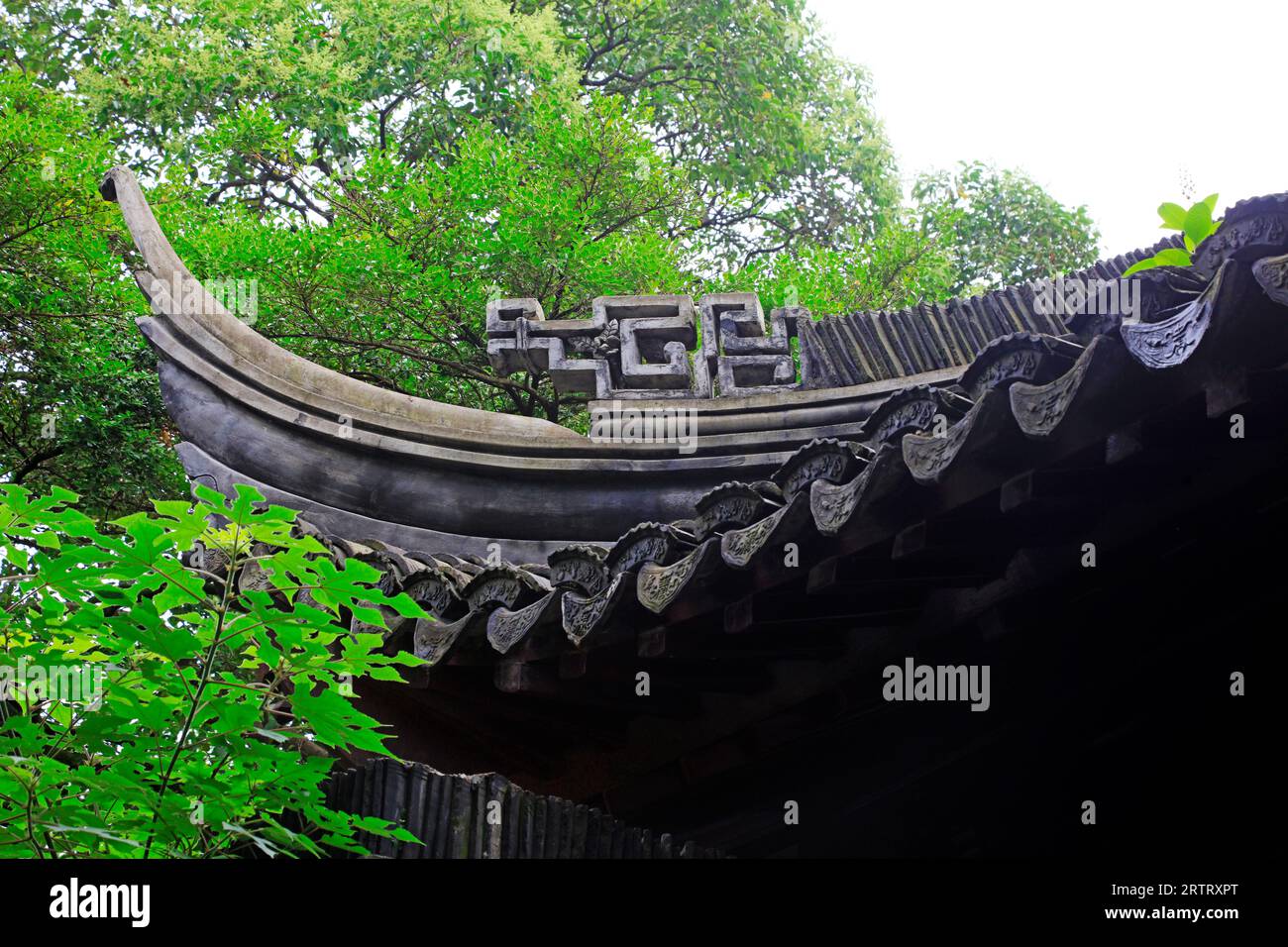 Shanghai, China - May 31, 2018: Chinese classical eaves architecture ...