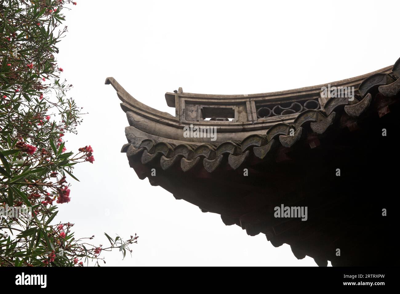 Shanghai, China - May 31, 2018: Chinese classical eaves architecture ...