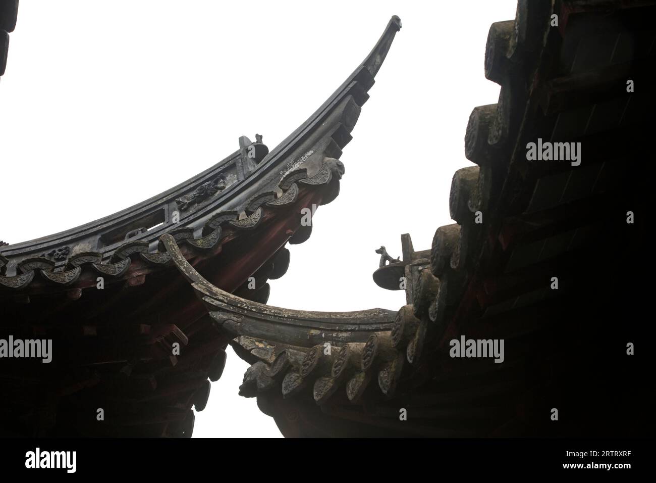 Shanghai, China - May 31, 2018: Chinese classical eaves architecture ...