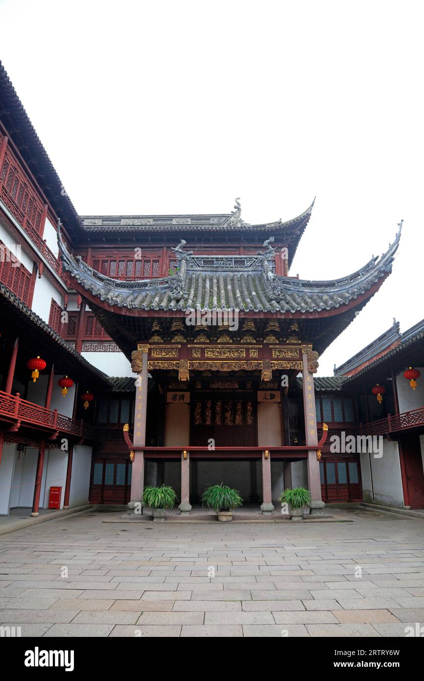 Shanghai, China - May 31, 2018: China classical architecture in Yu ...