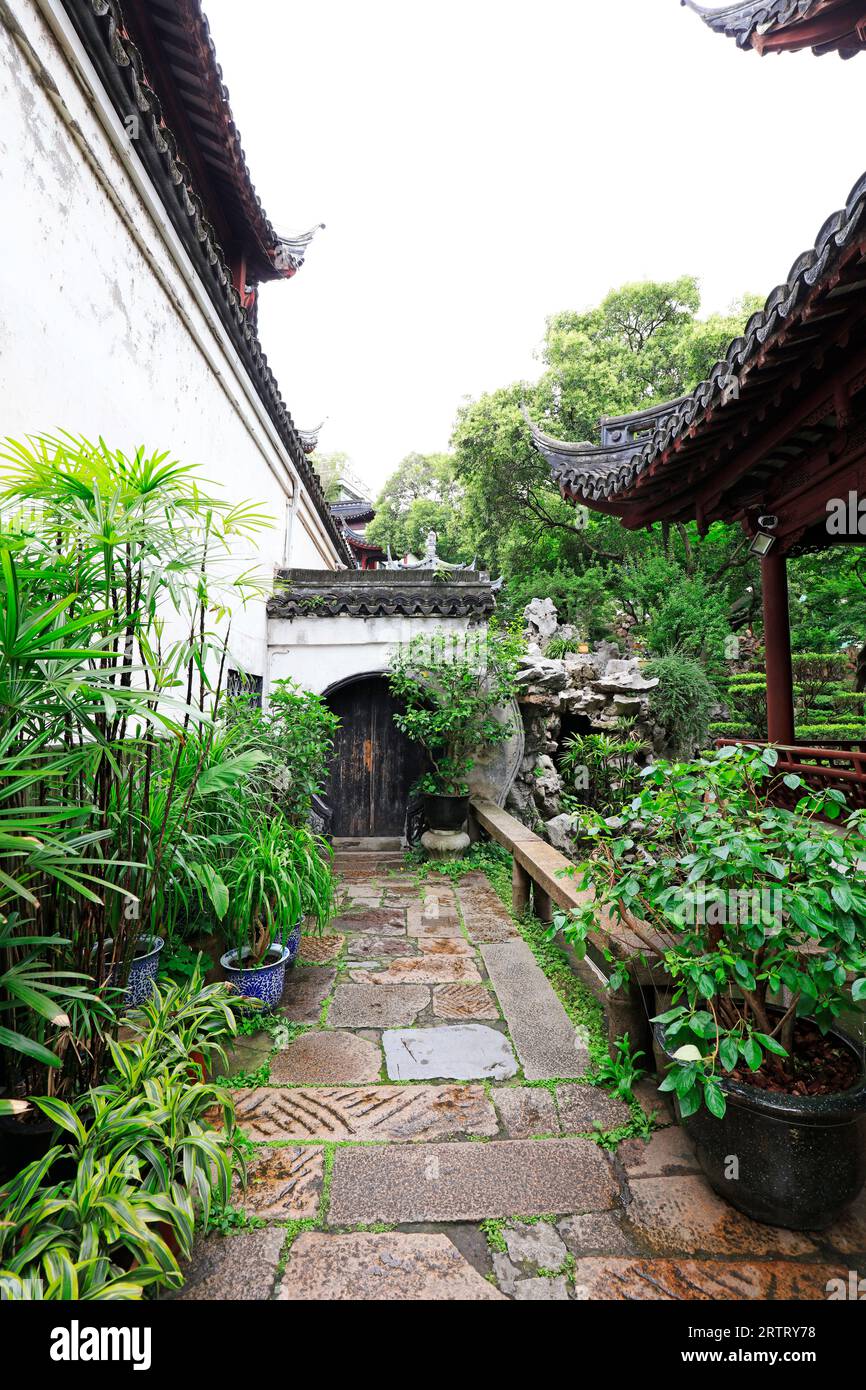 Shanghai, China - May 31, 2018: China classical architecture in Yu ...