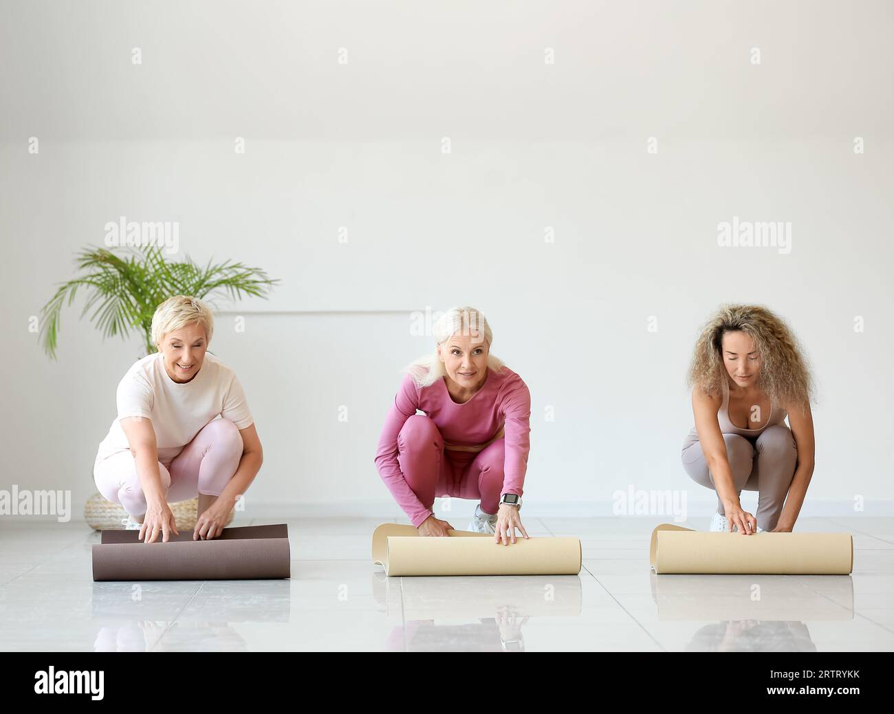 Rolling out mats hi-res stock photography and images - Alamy