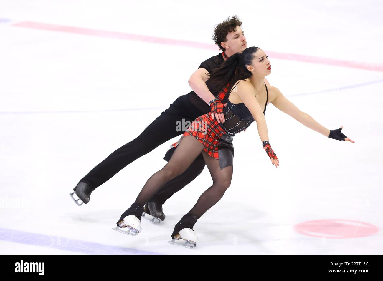 Osaka, Japan. 14th Sep, 2023. Celina FRADJI & Jean-Hans FOURNEAUX (FRA ...