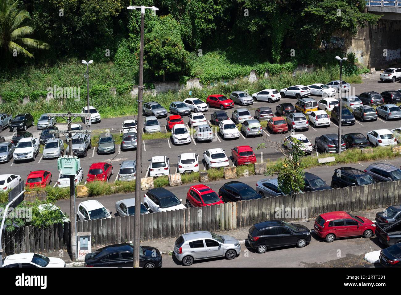 Salvador, Bahia, Brazil - September 07, 2023: Several cars of different ...