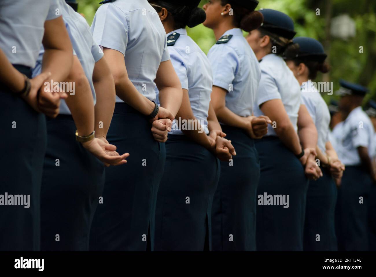 Salvador, Bahia, Brazil - September 07, 2023: Female air force soldiers ...