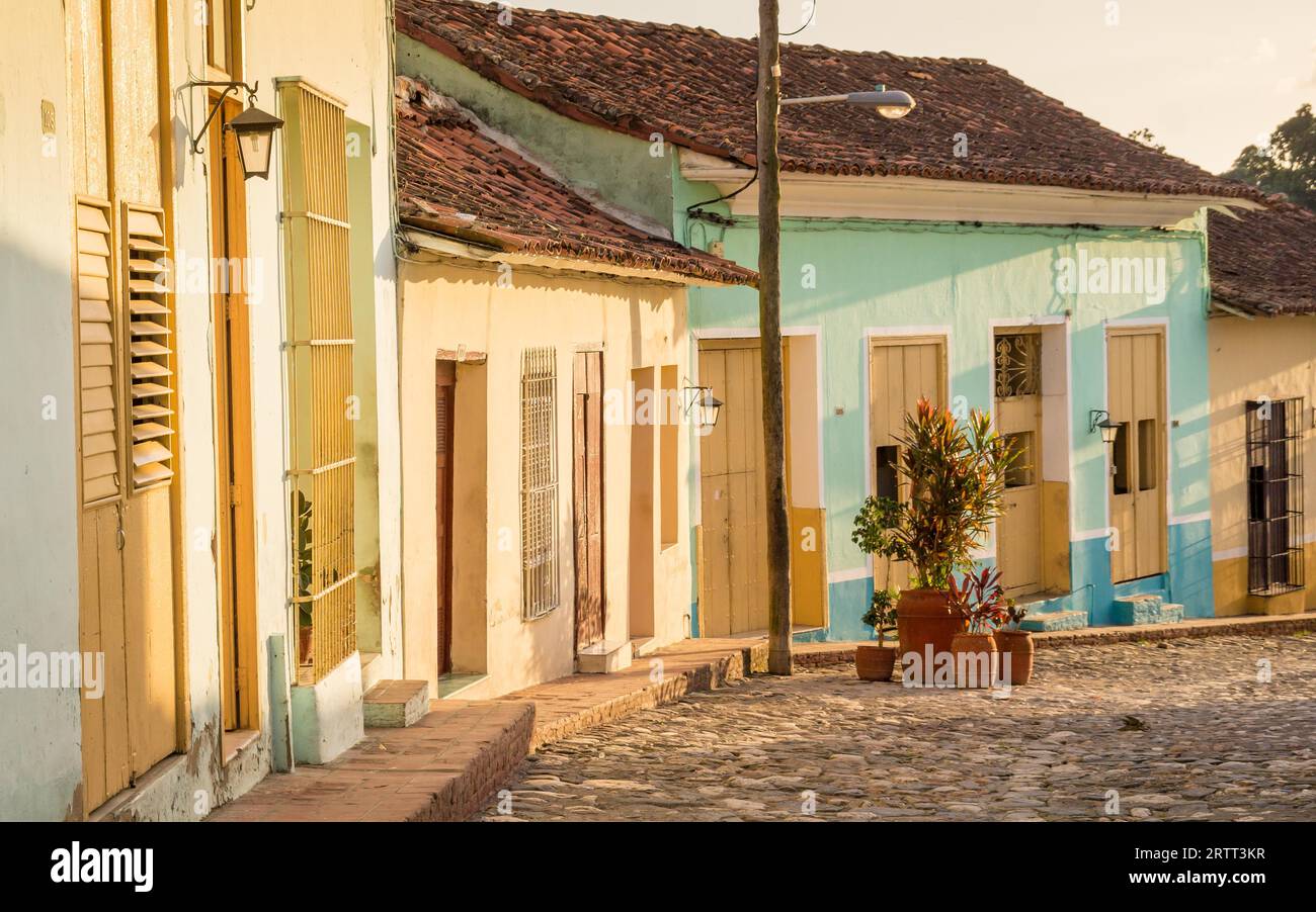 Colonial Street in Sancti Spiritus, Cuba: Located near popular Trinidad ...