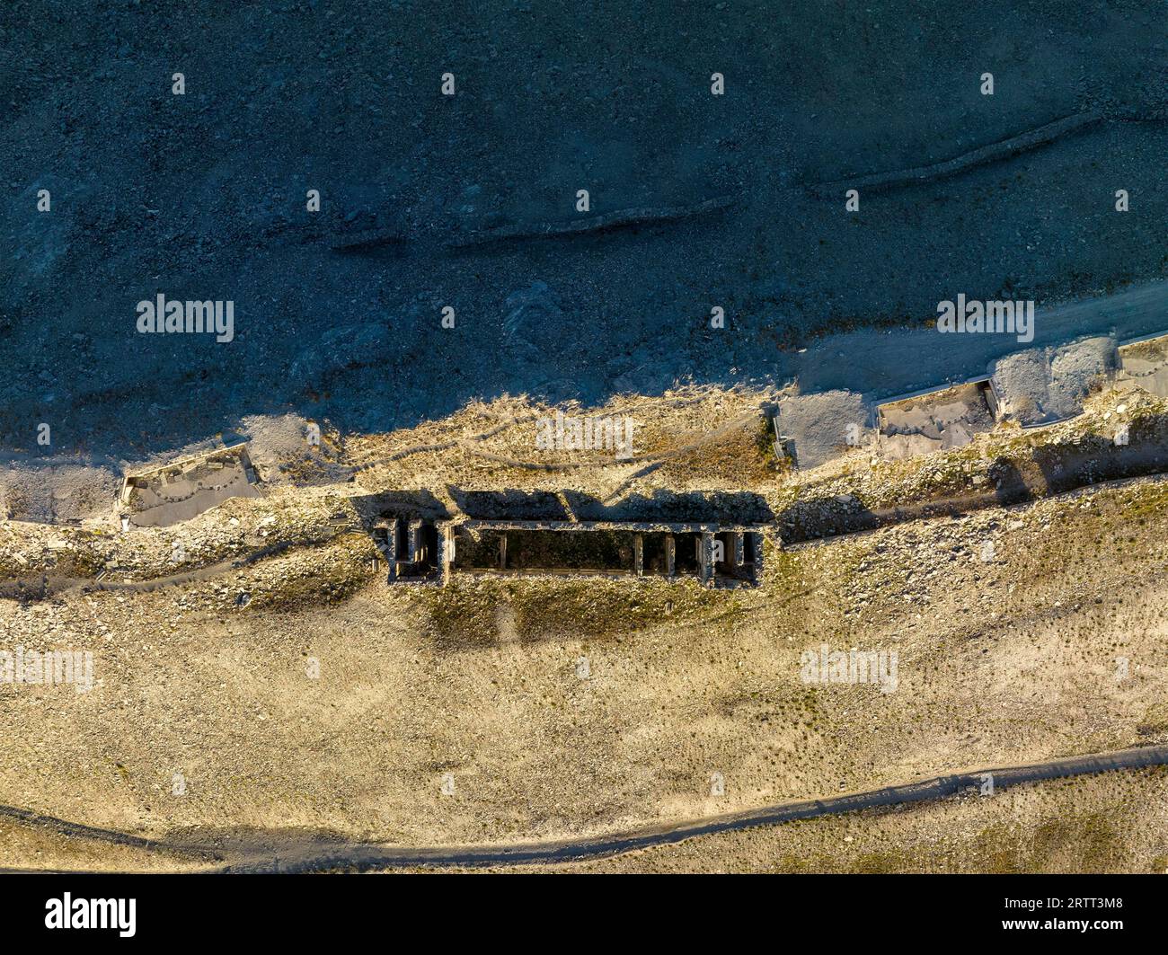 Forte Jafferau, military fortification, top view, drone shot, aerial ...