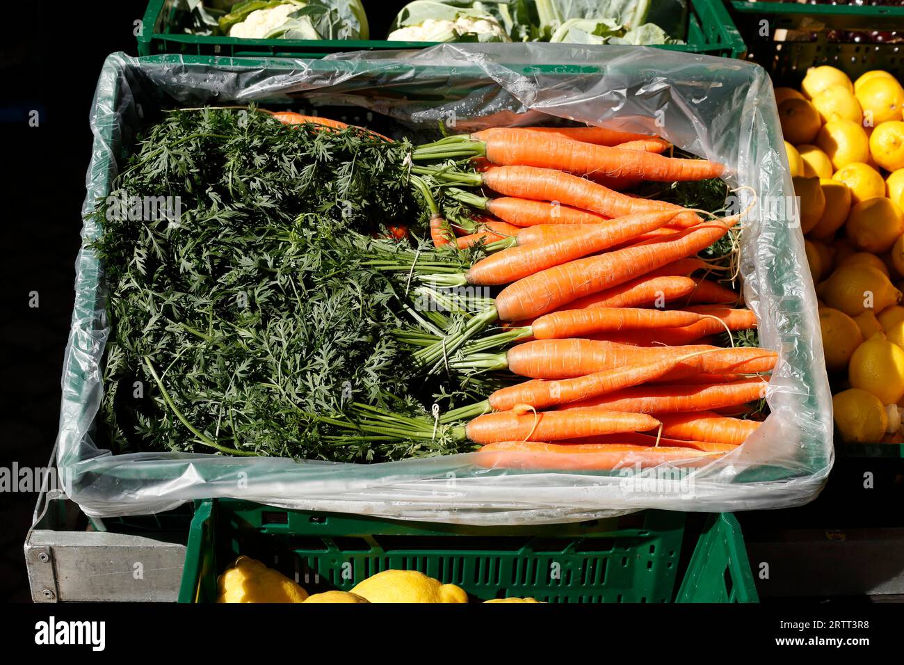 Carrots in a box hi-res stock photography and images - Alamy