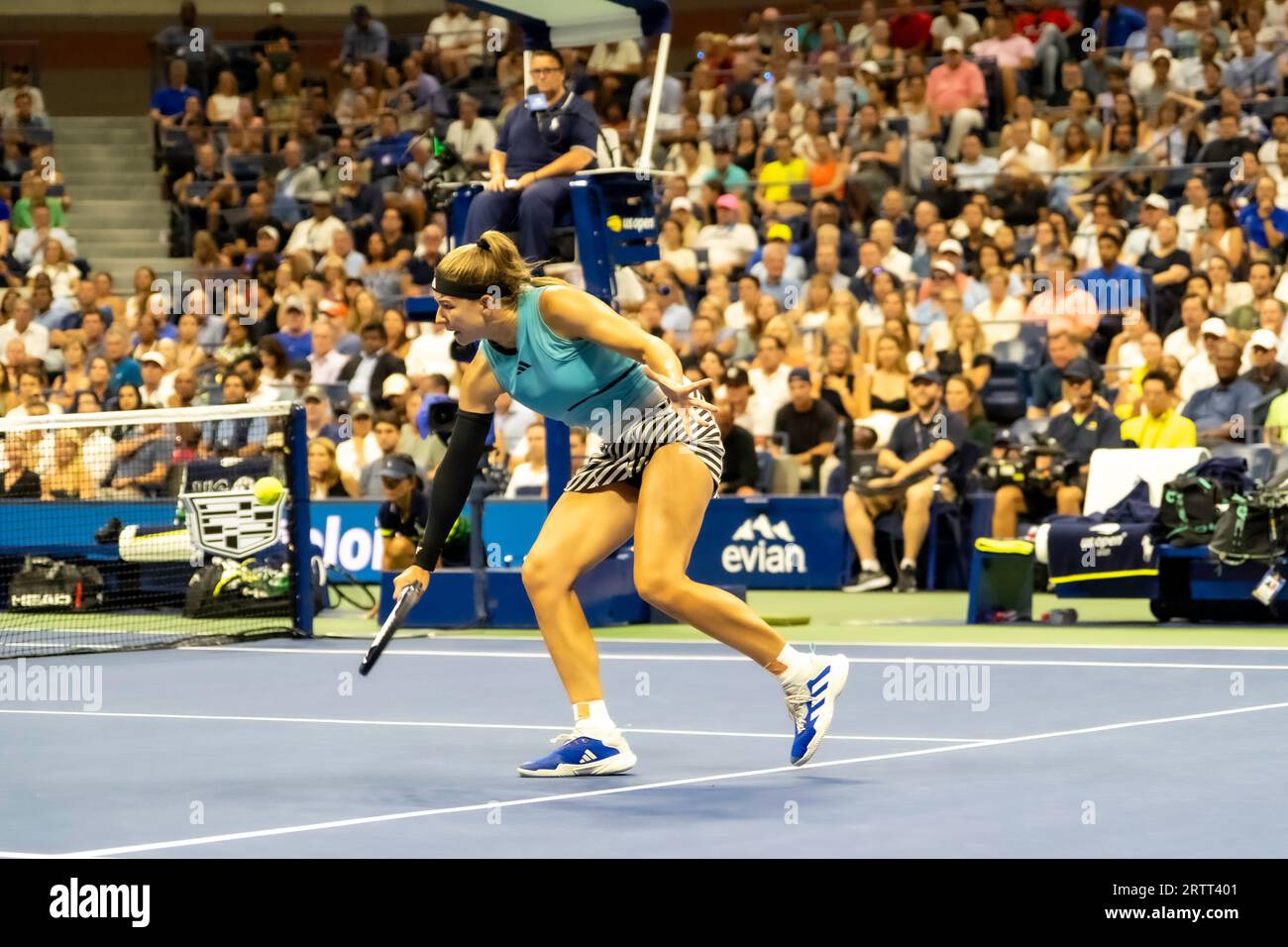 Karolina Muchova (CZE) competing in the Women's Singles Semi-finals at ...