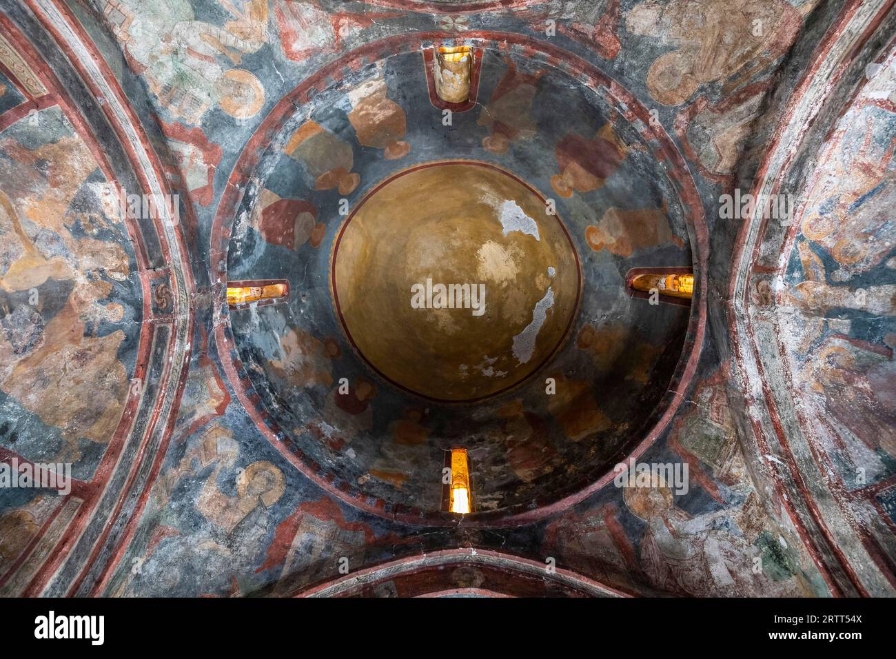 Frescoes of the Byzantine Chapel of Agios Nikolaos Fountoukli, one of ...