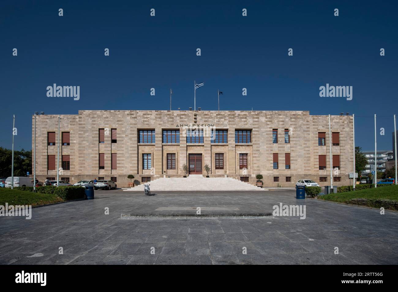 Town Hall, Rhodes Town, Rhodes, Greece Stock Photo - Alamy