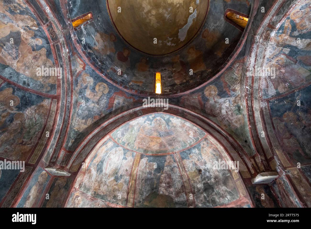 Frescoes of the Byzantine Chapel of Agios Nikolaos Fountoukli, one of ...